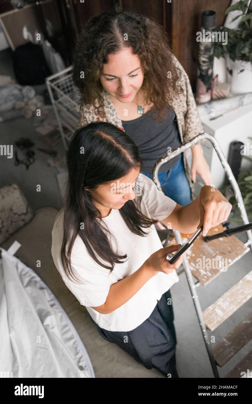 Ladder telephone hi-res stock photography and images - Alamy