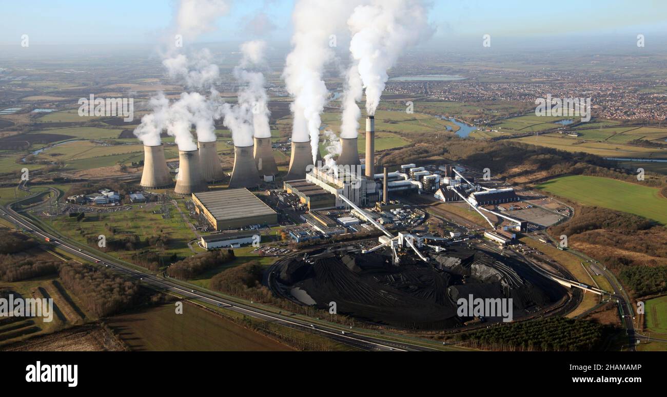 aerial view of Ratcliffe Power Station near Nottingham Stock Photo - Alamy