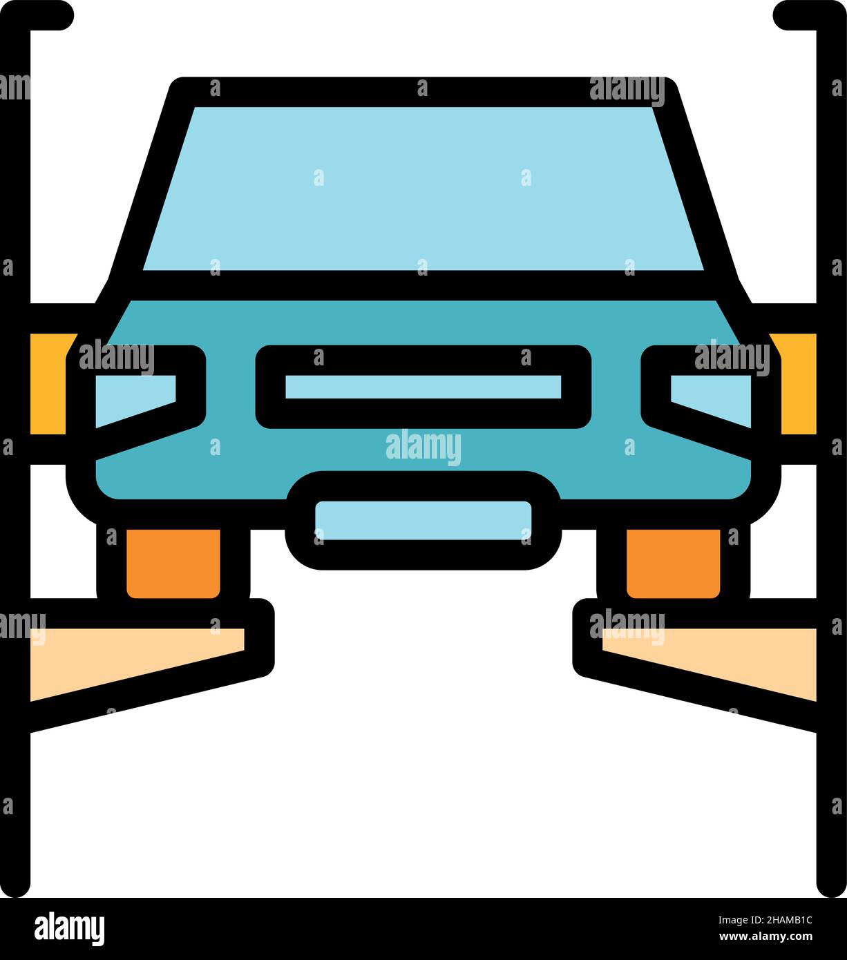 Loading car ramp Stock Vector Images - Alamy