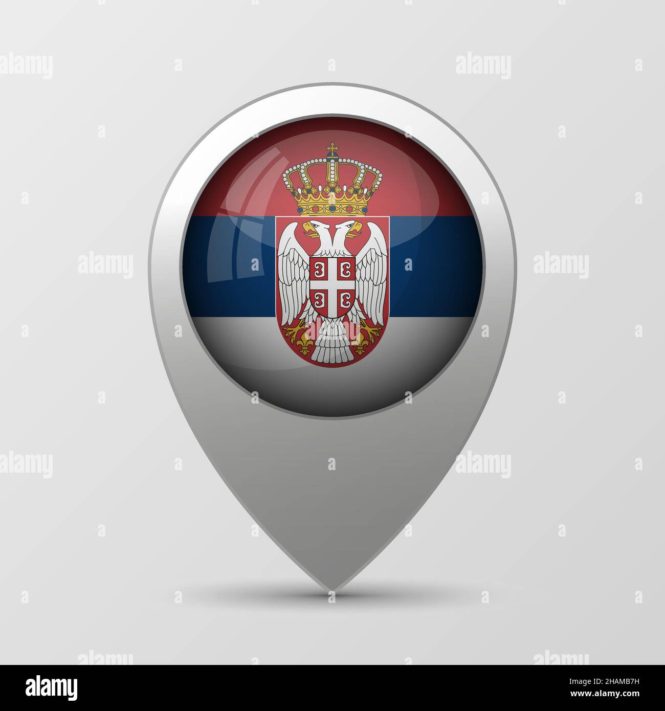 EPS10 Vector Patriotic background with Serbia flag colors. An element ...