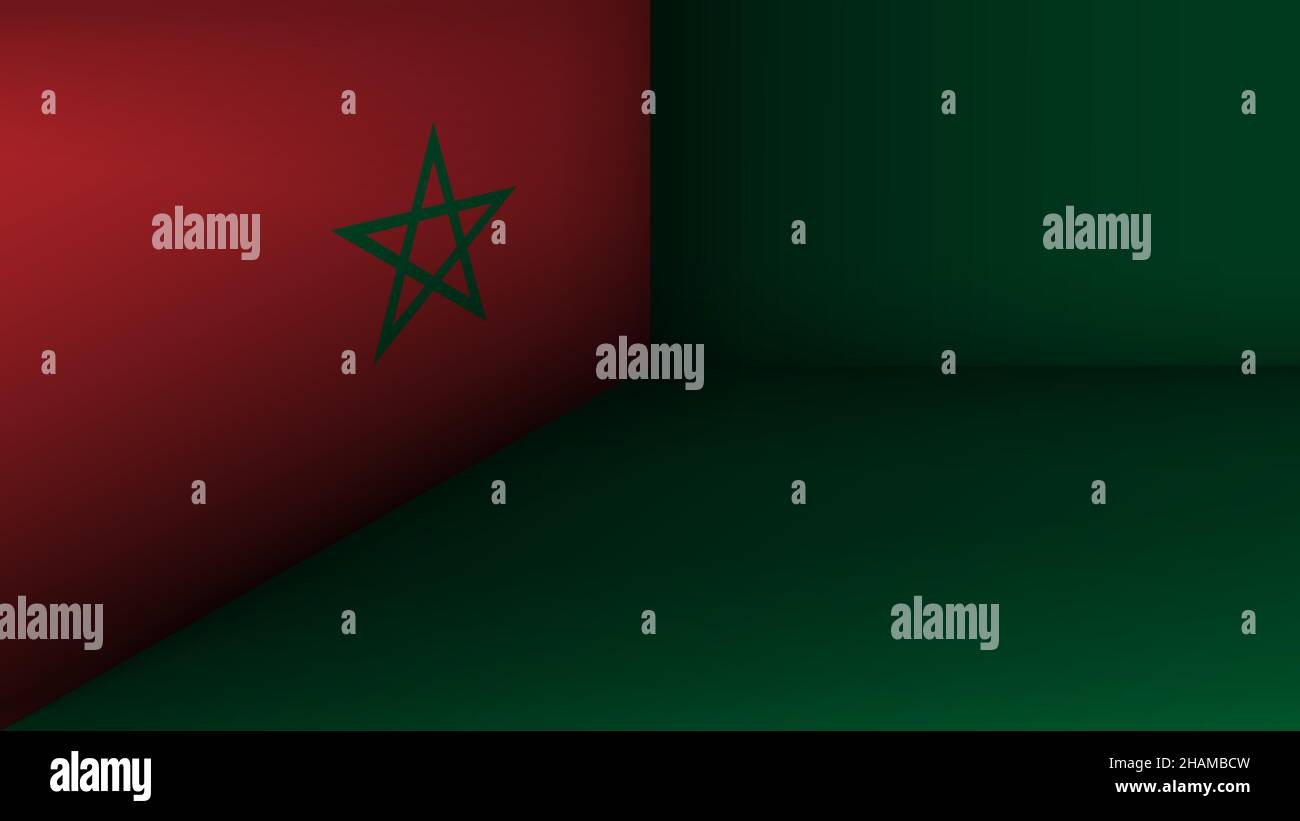 EPS10 Vector Patriotic background with Morocco flag colors. An element ...