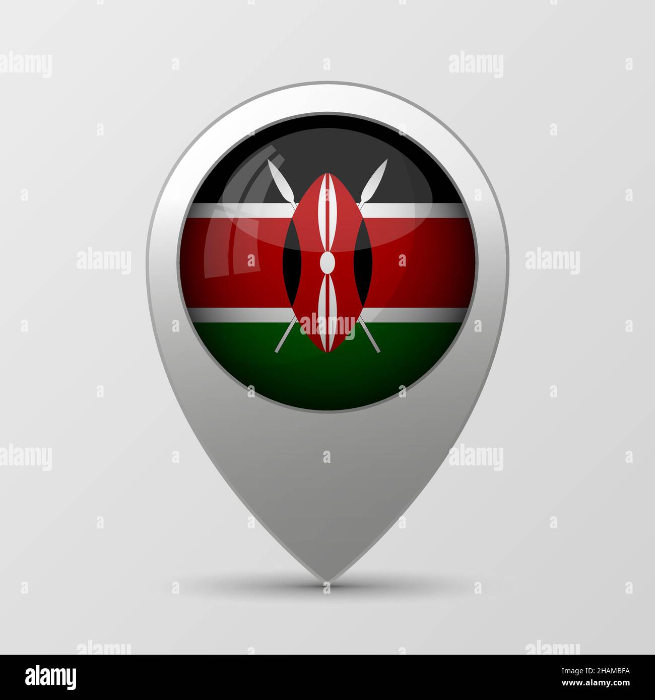 EPS10 Vector Patriotic background with Kenya flag colors. An element of ...