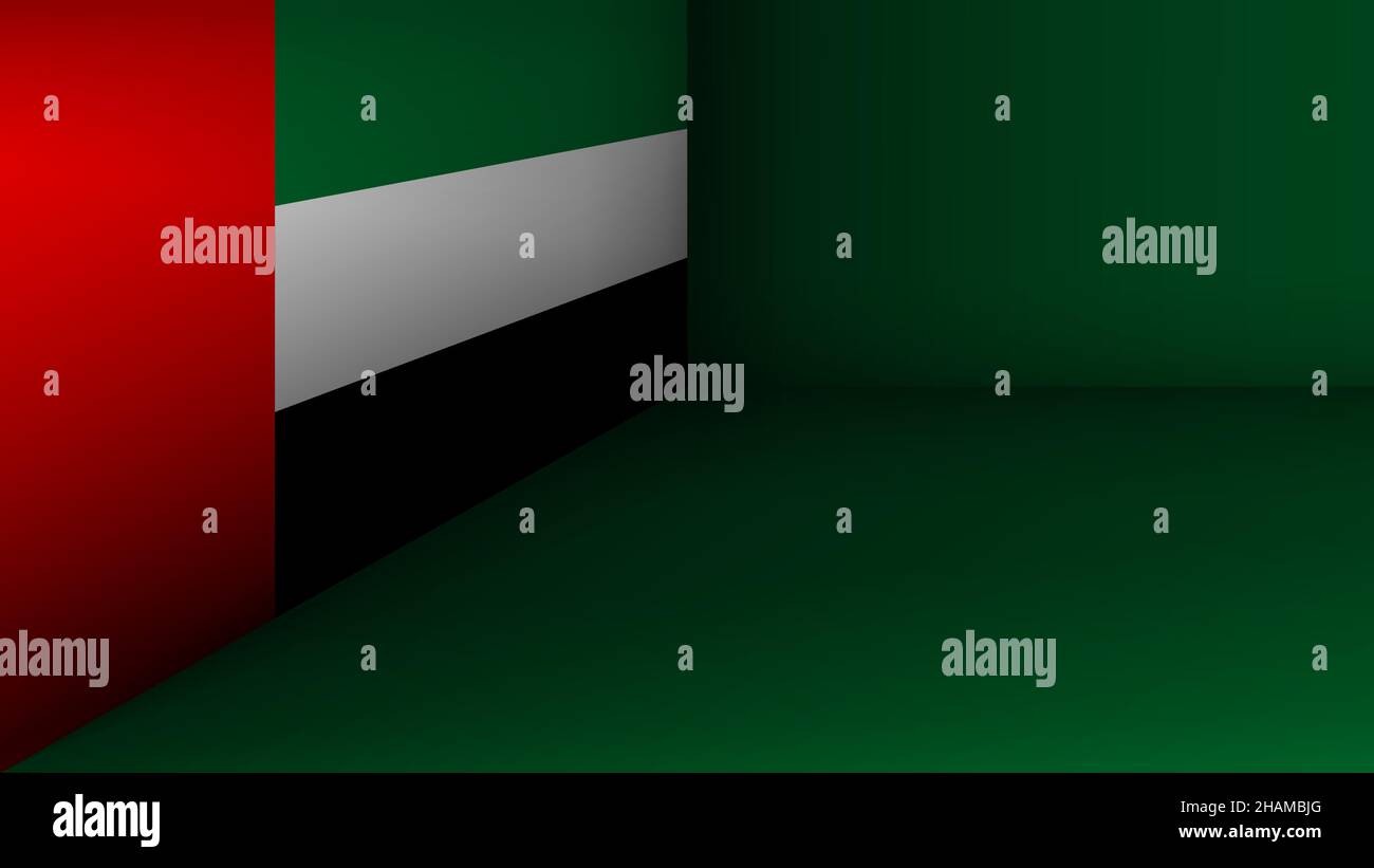 EPS10 Vector Patriotic background with UAE flag colors. An element of ...