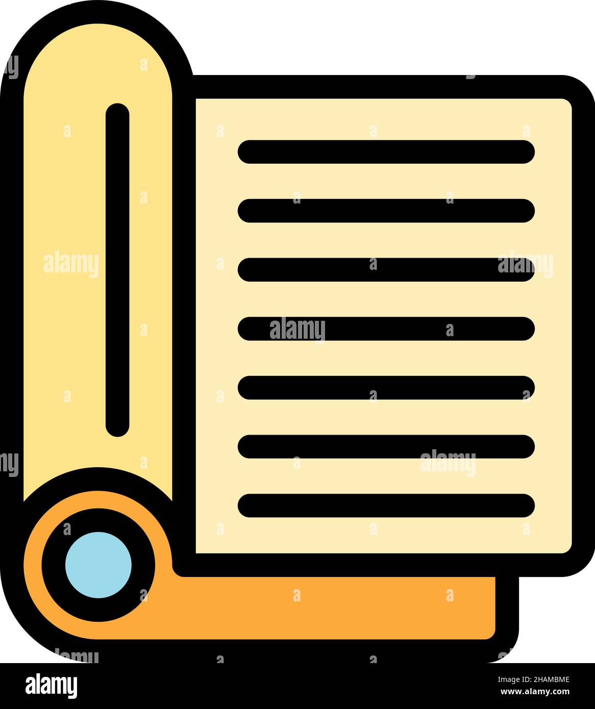 Film scenario script icon. Outline film scenario script vector icon ...