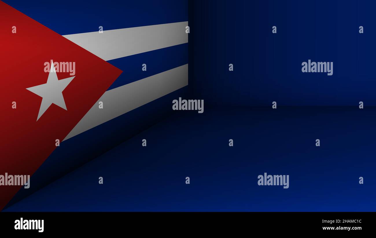 EPS10 Vector Patriotic background with Cuba flag colors. An element of ...