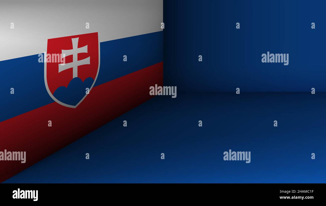 EPS10 Vector Patriotic background with Slovakia flag colors. An element ...