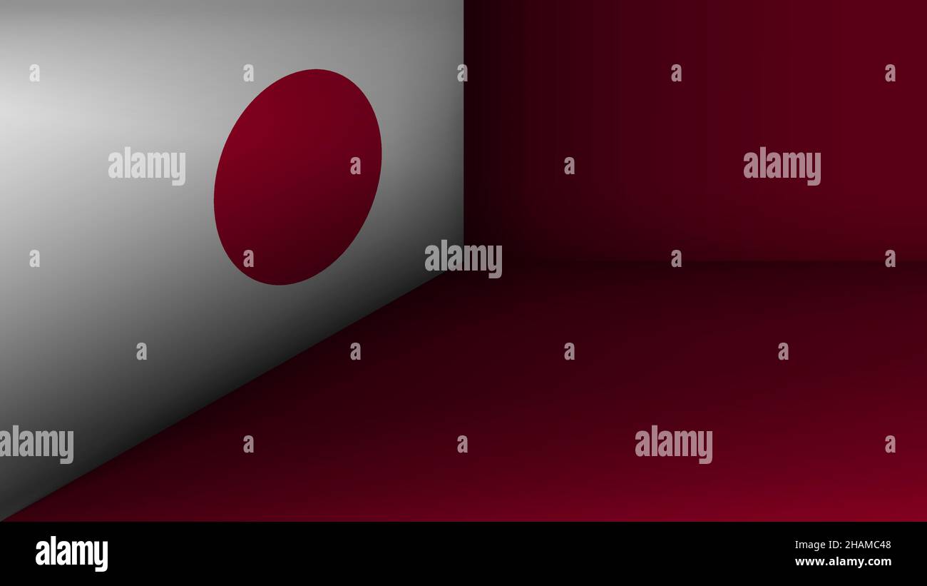 EPS10 Vector Patriotic background with Japan flag colors. An element of ...