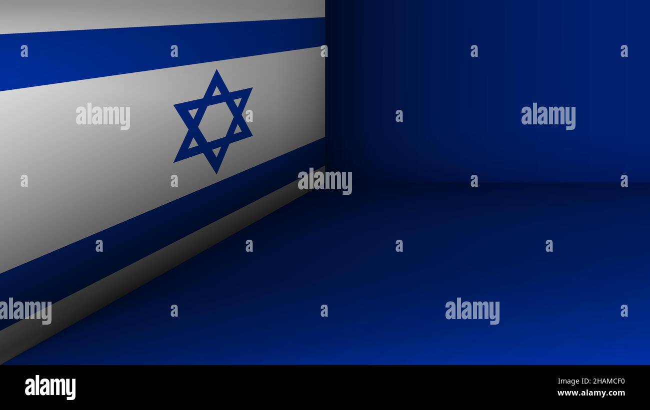 EPS10 Vector Patriotic background with Israel flag colors. An element ...