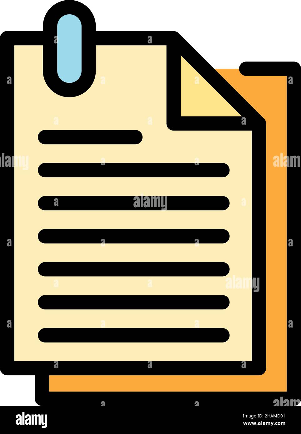 Script movie icon. Outline script movie vector icon color flat isolated ...