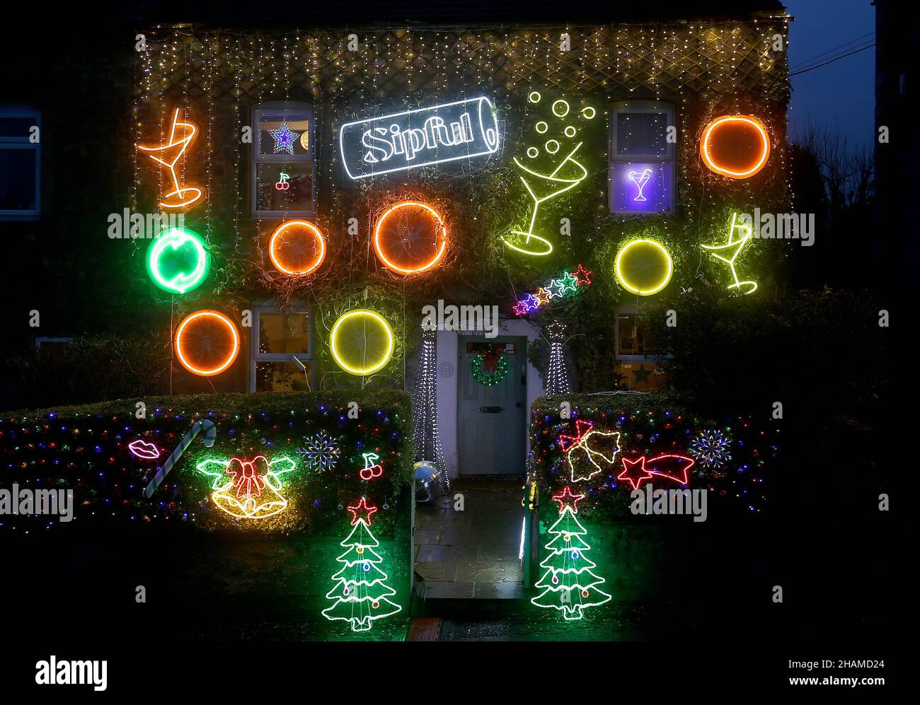 EDITORIAL USE ONLY General views of Darius and Emily Darwell's home ...