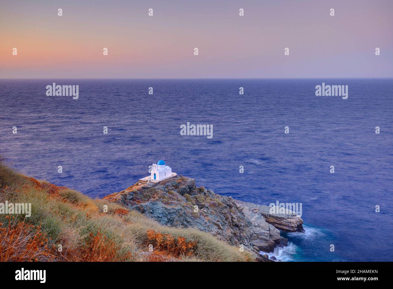 The Church of Seven Martyrs in Kastro, Sifnos, Cyclades Islands, Greece ...
