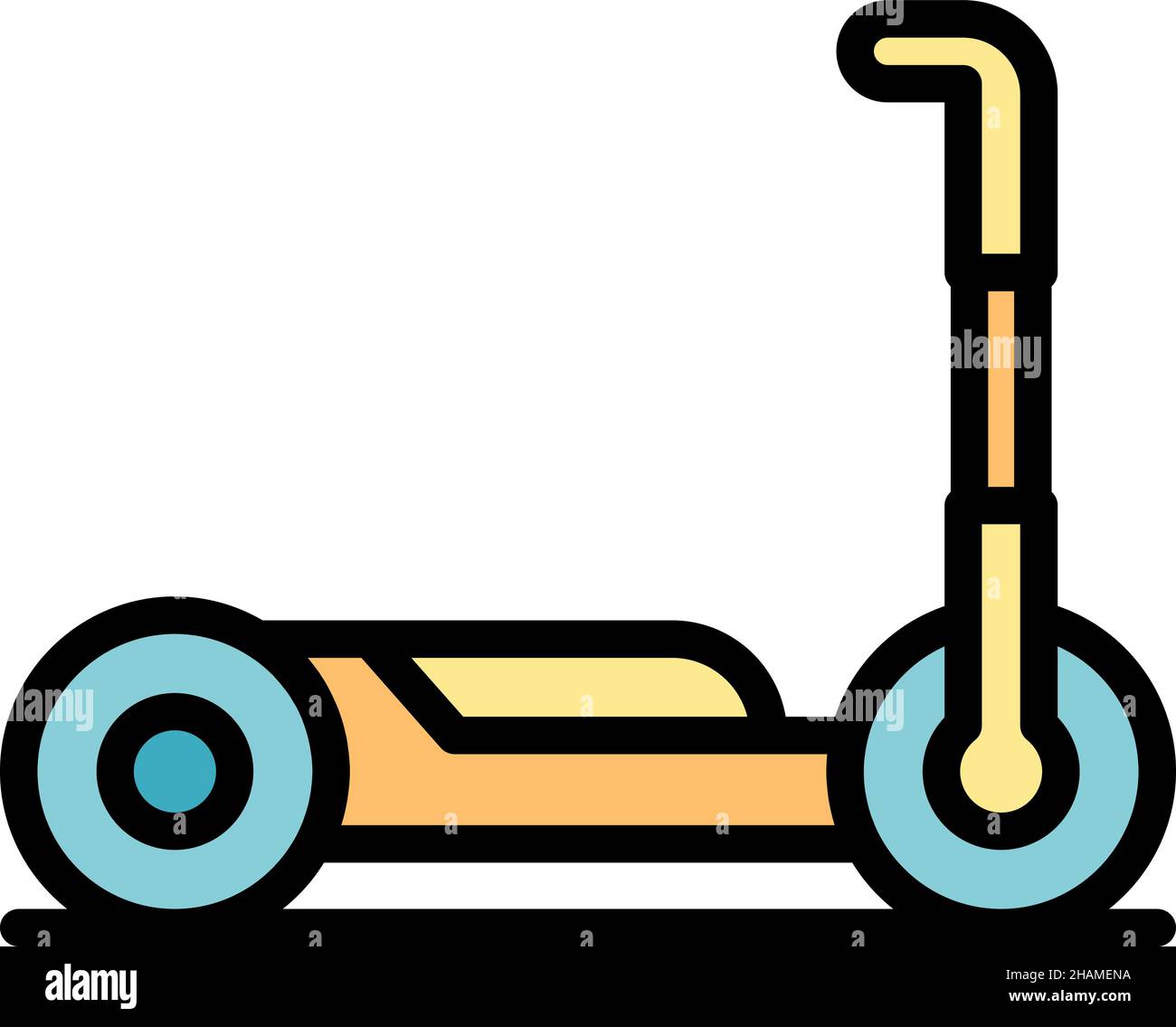 Electric scooter motor icon. Outline electric scooter motor vector icon ...