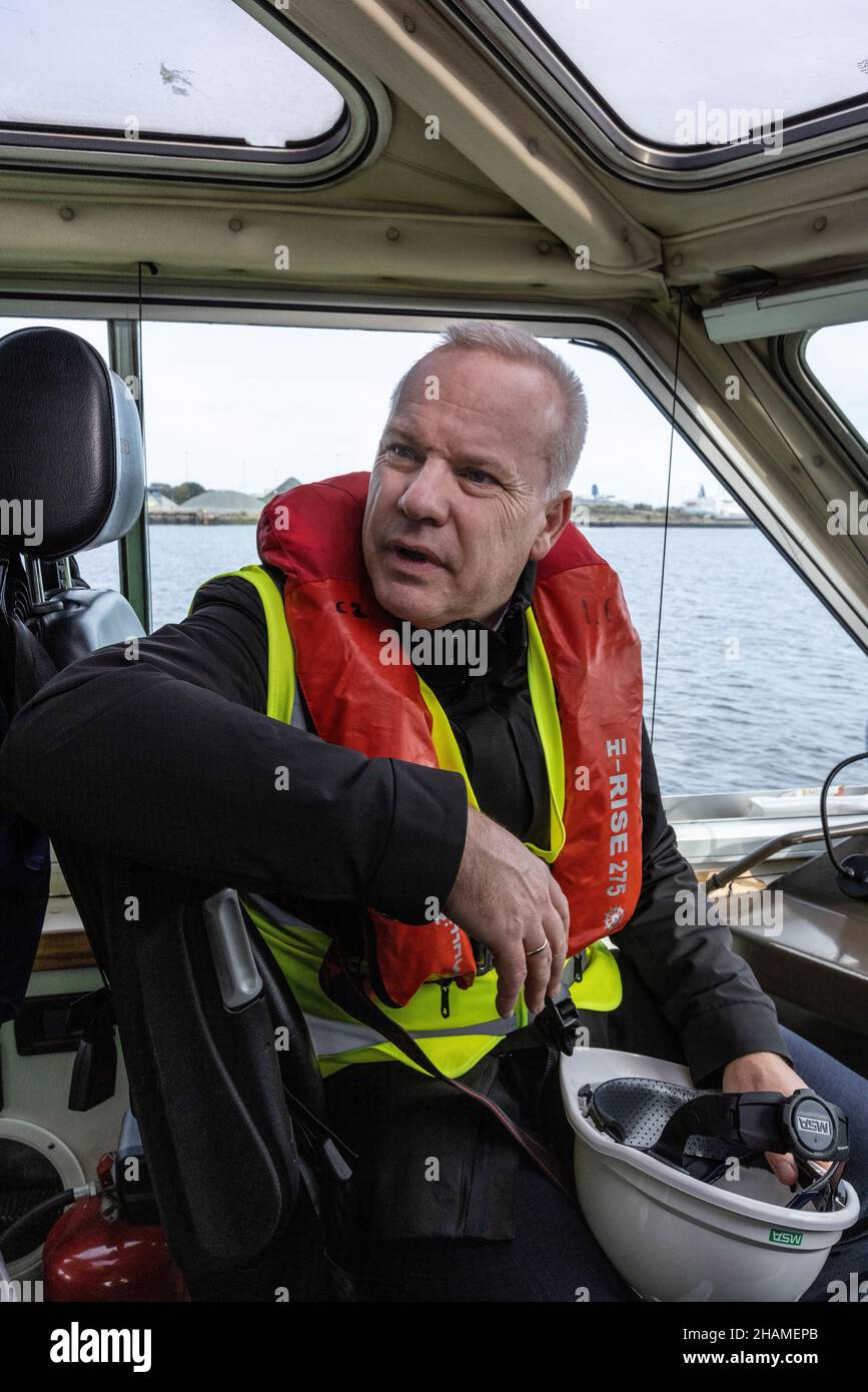 CEO Anders Opedal of Norway's largest energy supplier visits the area ...