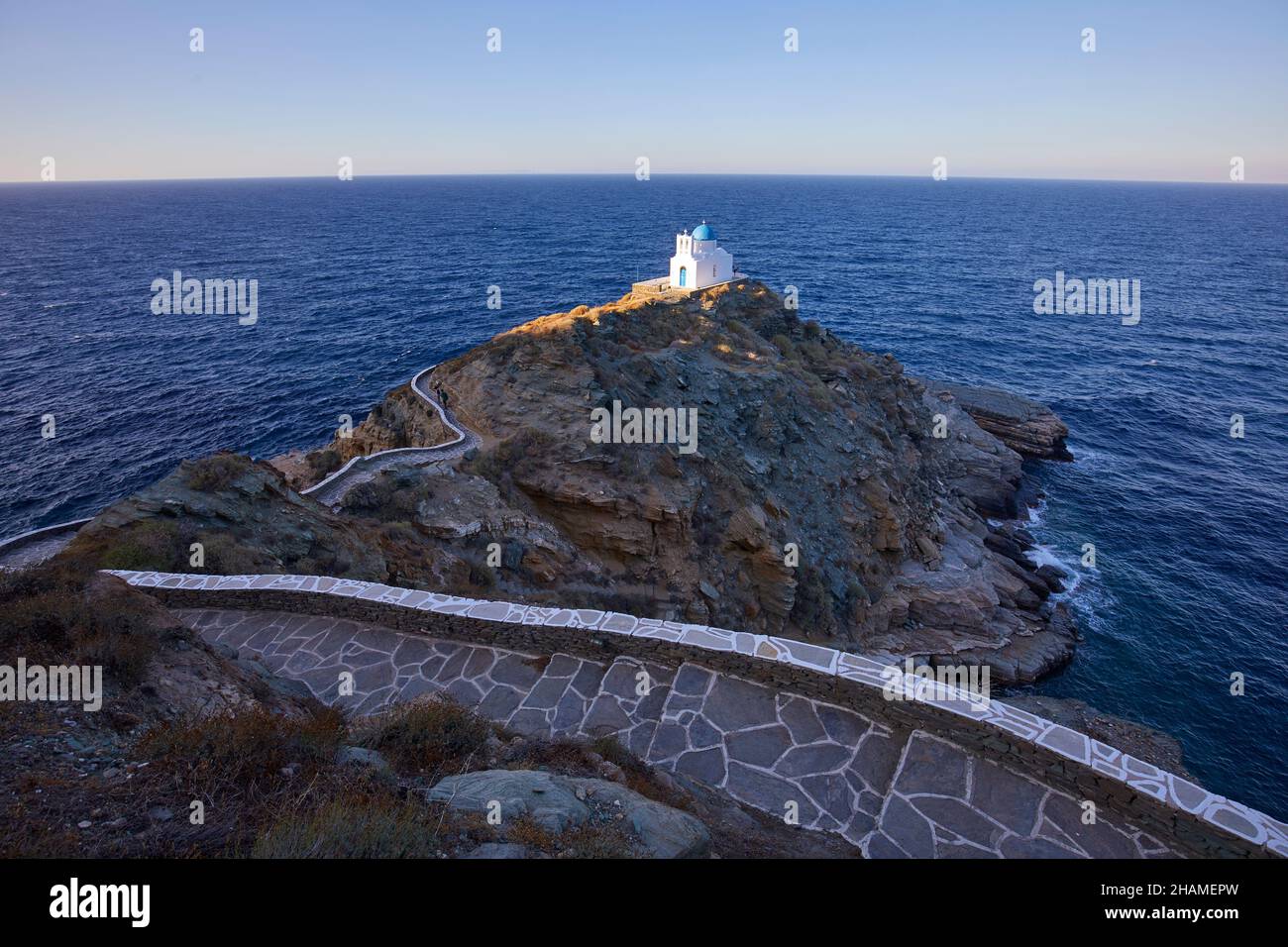 The Church of Seven Martyrs in Kastro, Sifnos, Cyclades Islands, Greece ...
