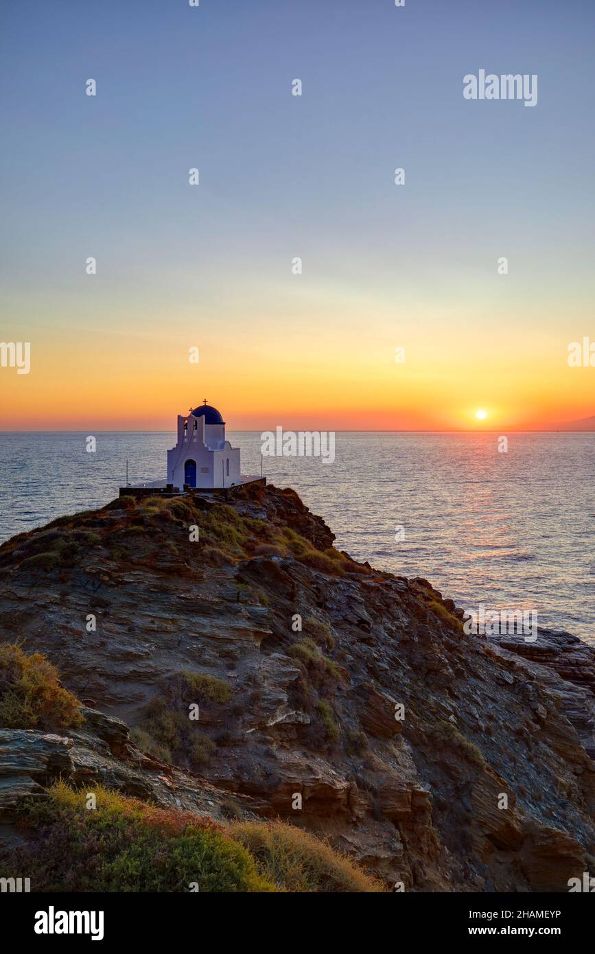 The Church of Seven Martyrs in Kastro, Sifnos, Cyclades Islands, Greece ...