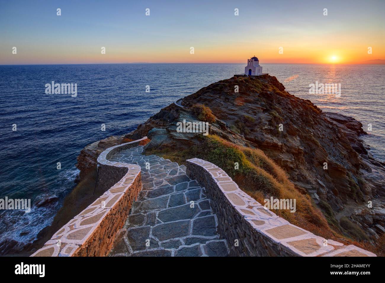 The Church of Seven Martyrs in Kastro, Sifnos, Cyclades Islands, Greece ...