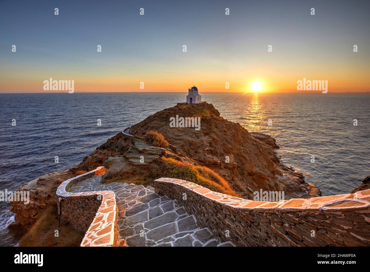 The Church of Seven Martyrs in Kastro, Sifnos, Cyclades Islands, Greece ...