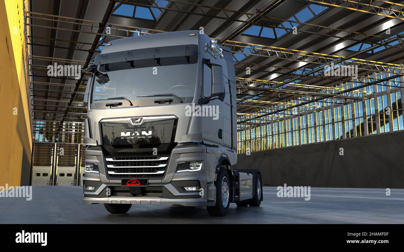 New MAN TGX truck Stock Photo - Alamy