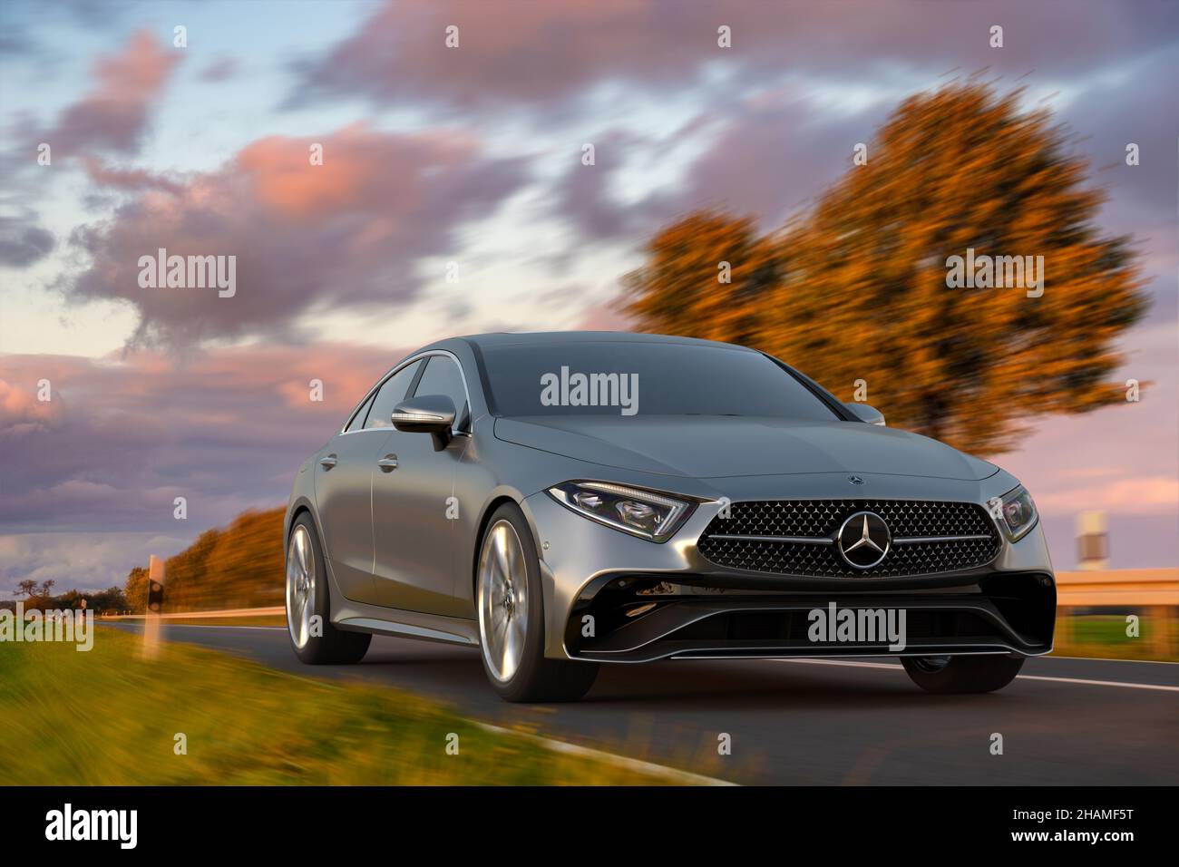 the latest 3rd generation Mercedes-Benz CLS Stock Photo - Alamy