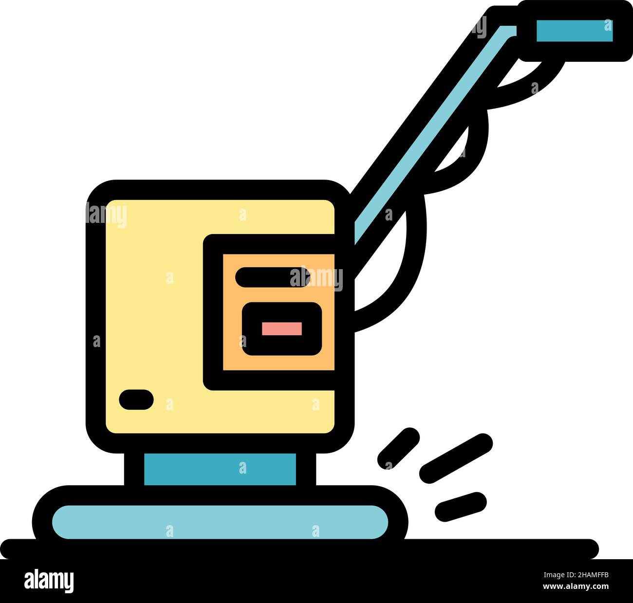 Modern grinding machine icon. Outline modern grinding machine vector ...
