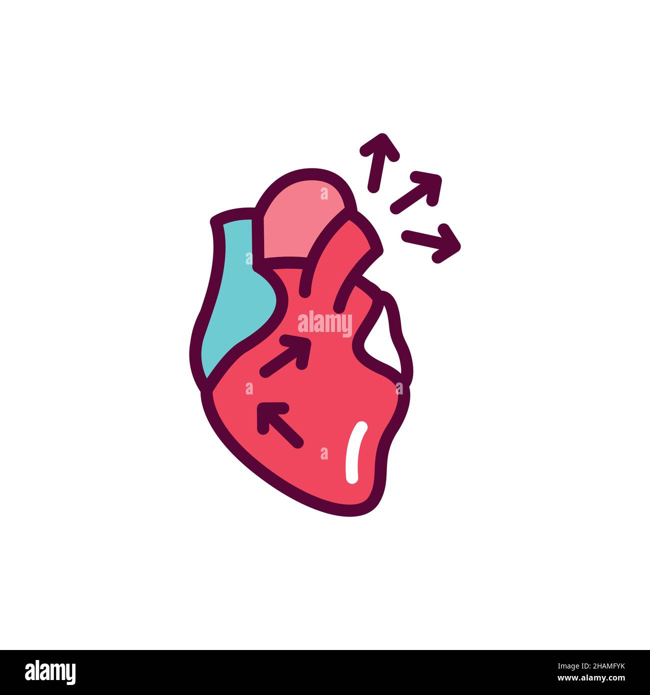 Cardiac problem Stock Vector Images - Alamy