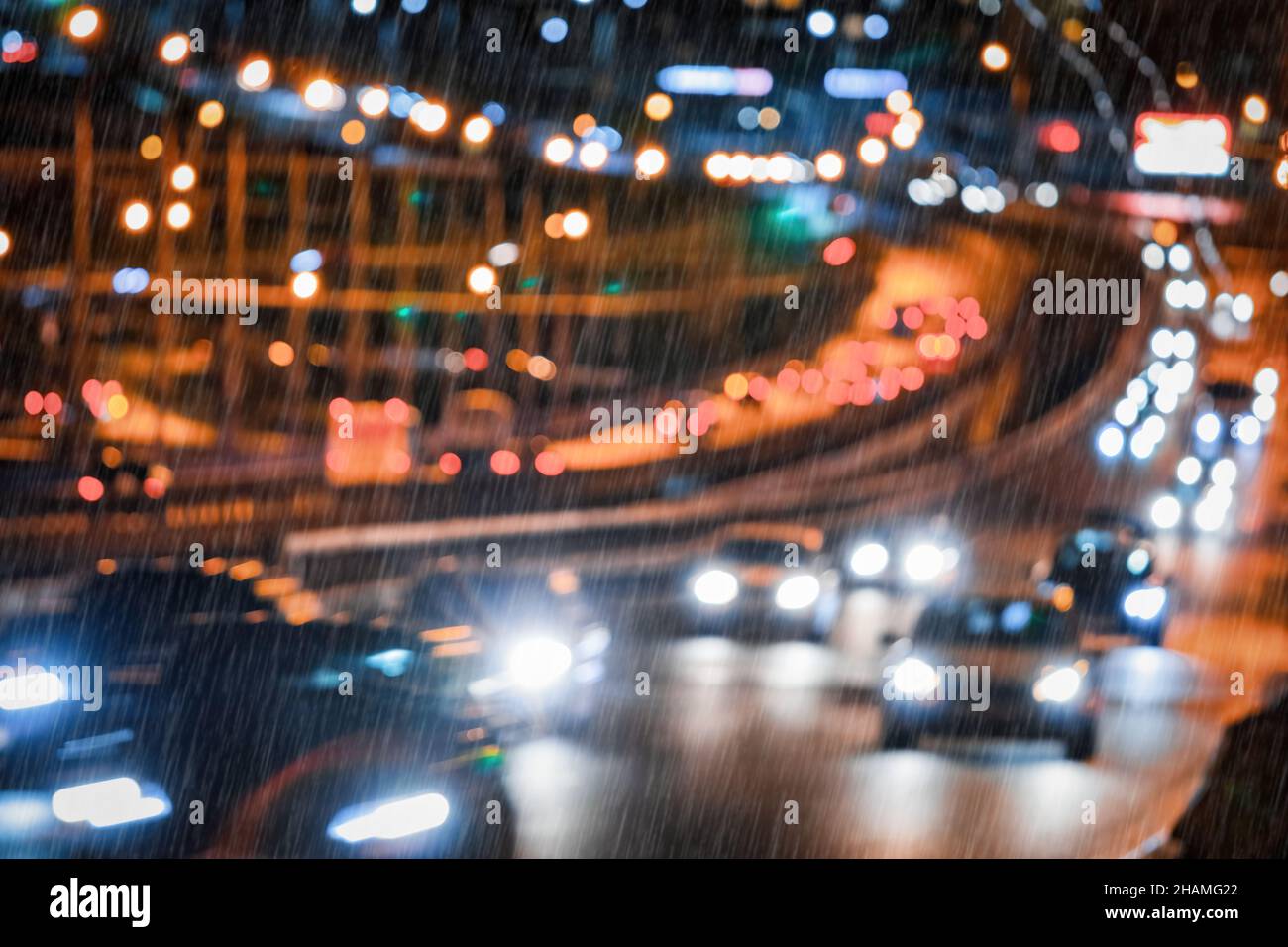 Moving Picture Of Raining City
