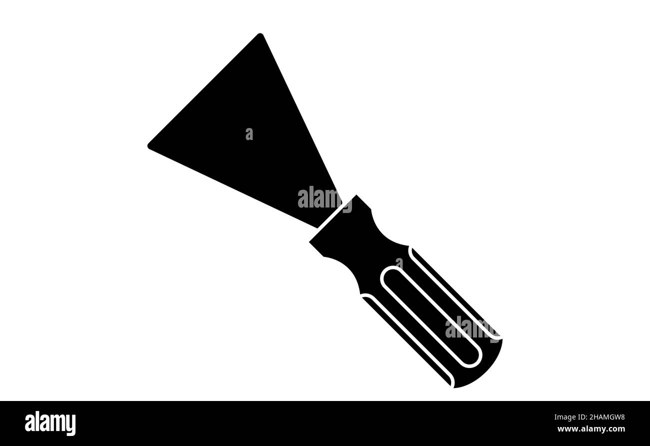 Spatula vector icon. black vector icon isolated on white background ...