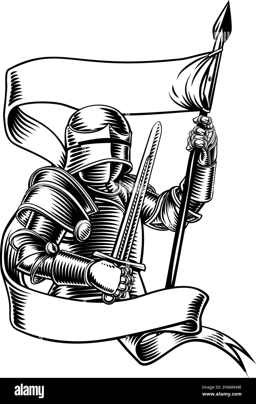 Banners knights Cut Out Stock Images & Pictures - Alamy