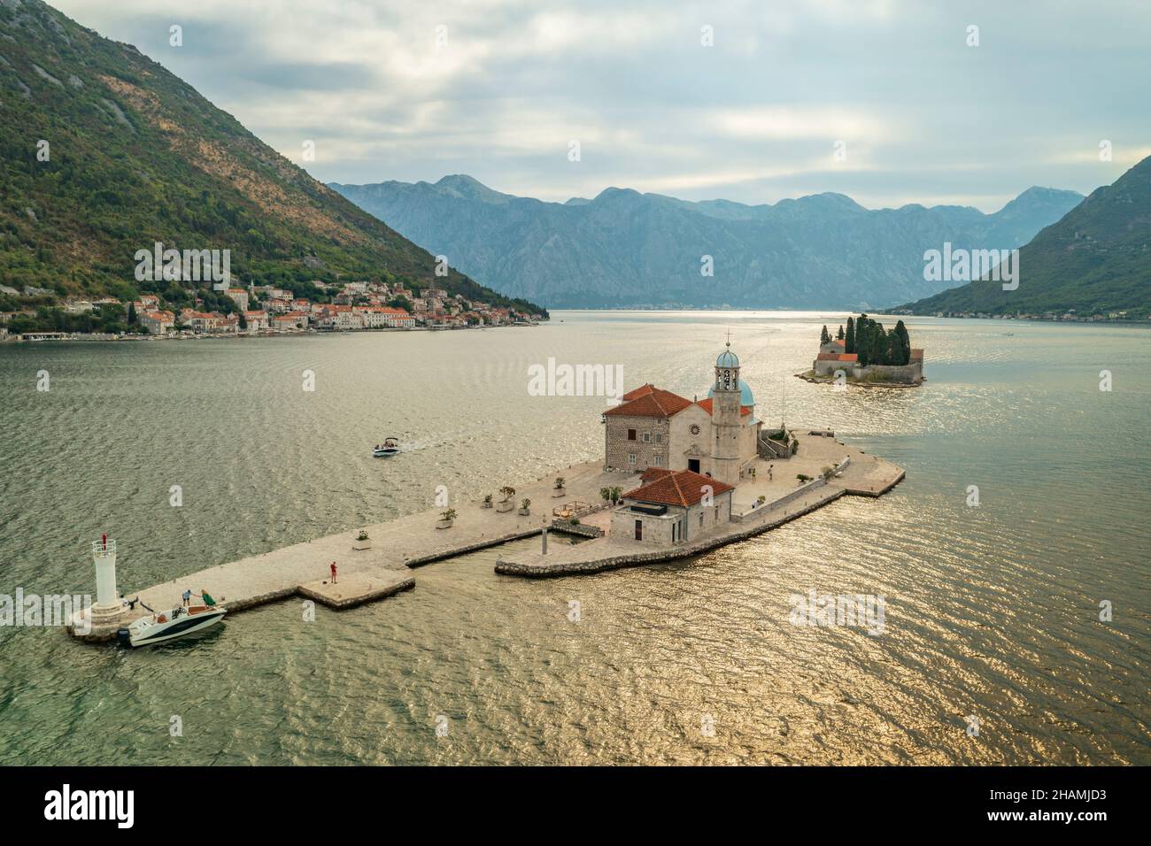 Chapel of our lady of the rocks, perast hi-res stock photography and ...