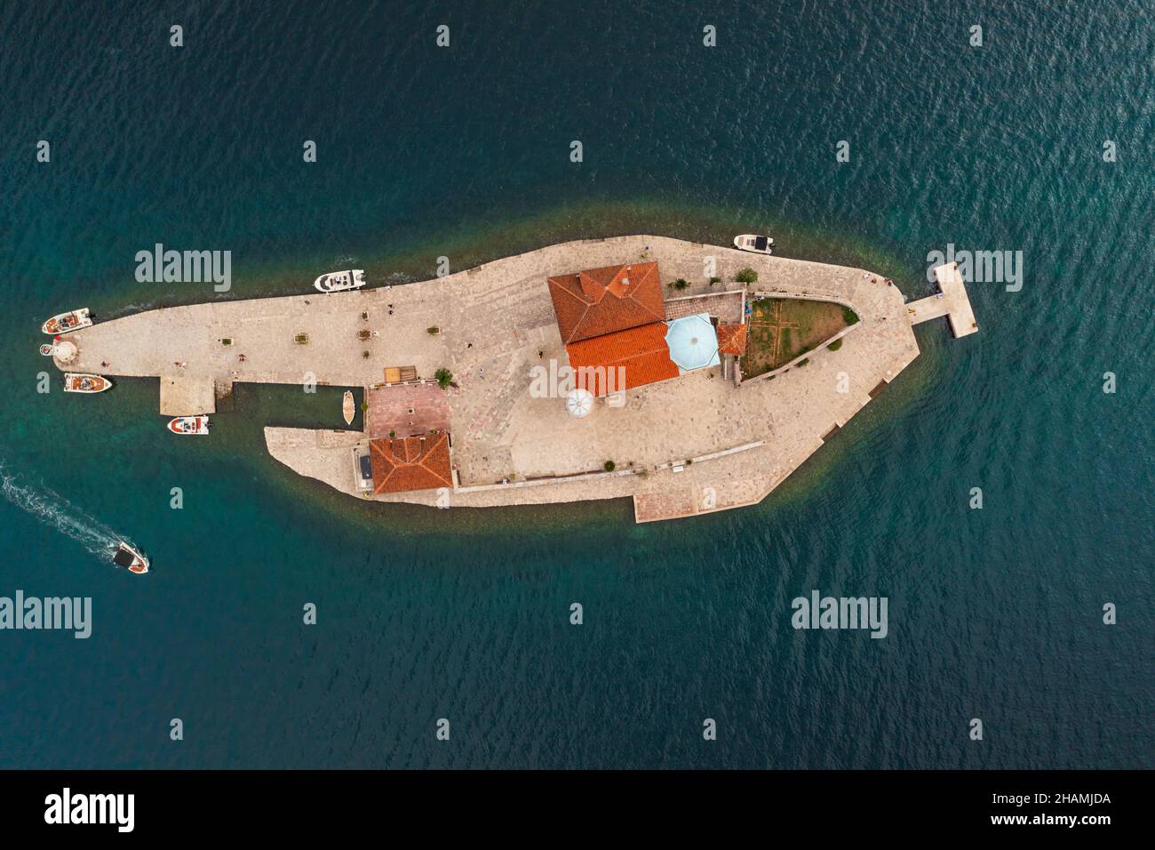 Chapel of our lady of the rocks, perast hi-res stock photography and ...