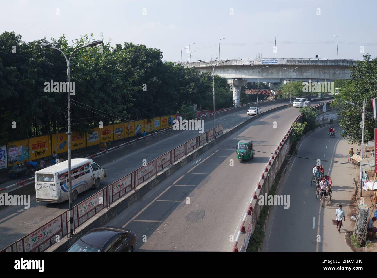 dhaka bangladesh 23th august 2021 fly over and residential buildings at ...