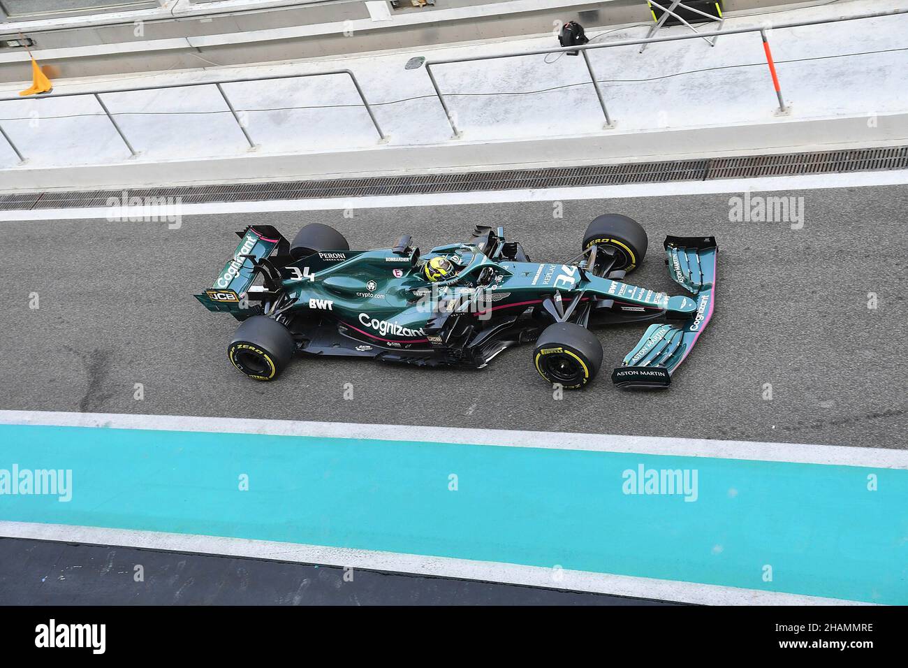 14.12.2021, Yas Marina Circuit, Abu Dhabi, Formula 1 test drives, in ...