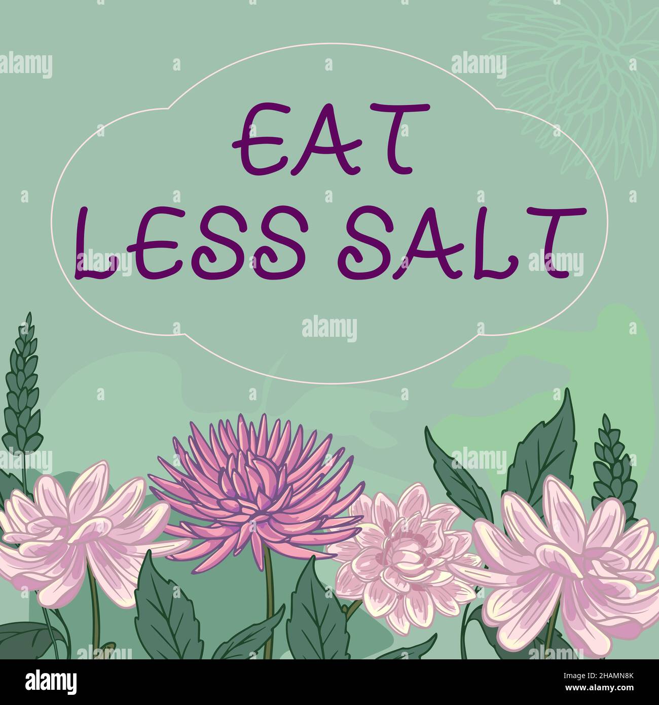 Inspiration showing sign Eat Less Salt. Business overview reducing the ...