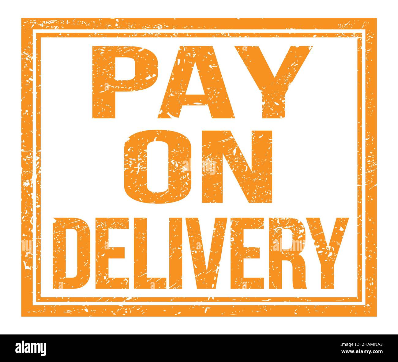 Pay on delivery text Cut Out Stock Images & Pictures - Alamy