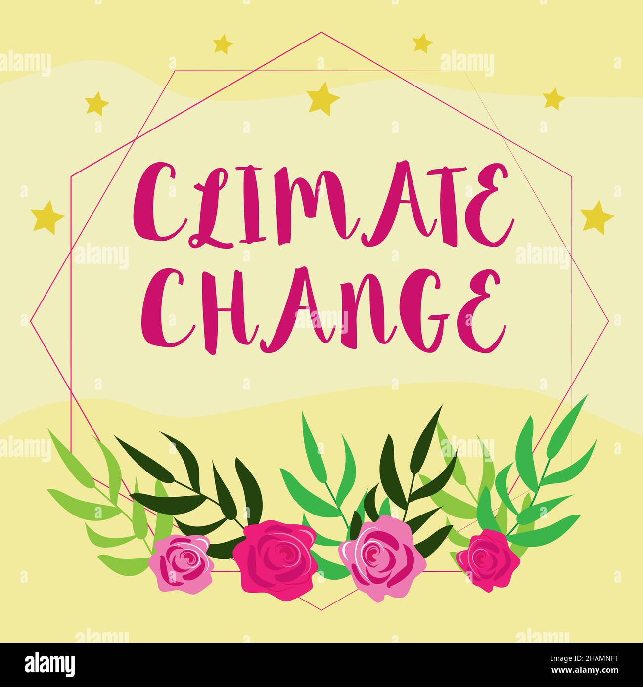 Text caption presenting Climate Change. Word Written on change in the ...