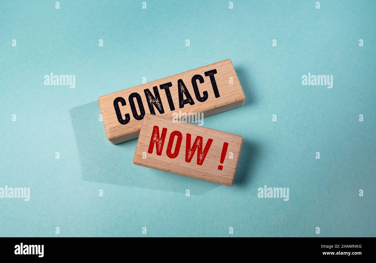 Words with Contact Us Business Concept Idea Stock Photo - Alamy