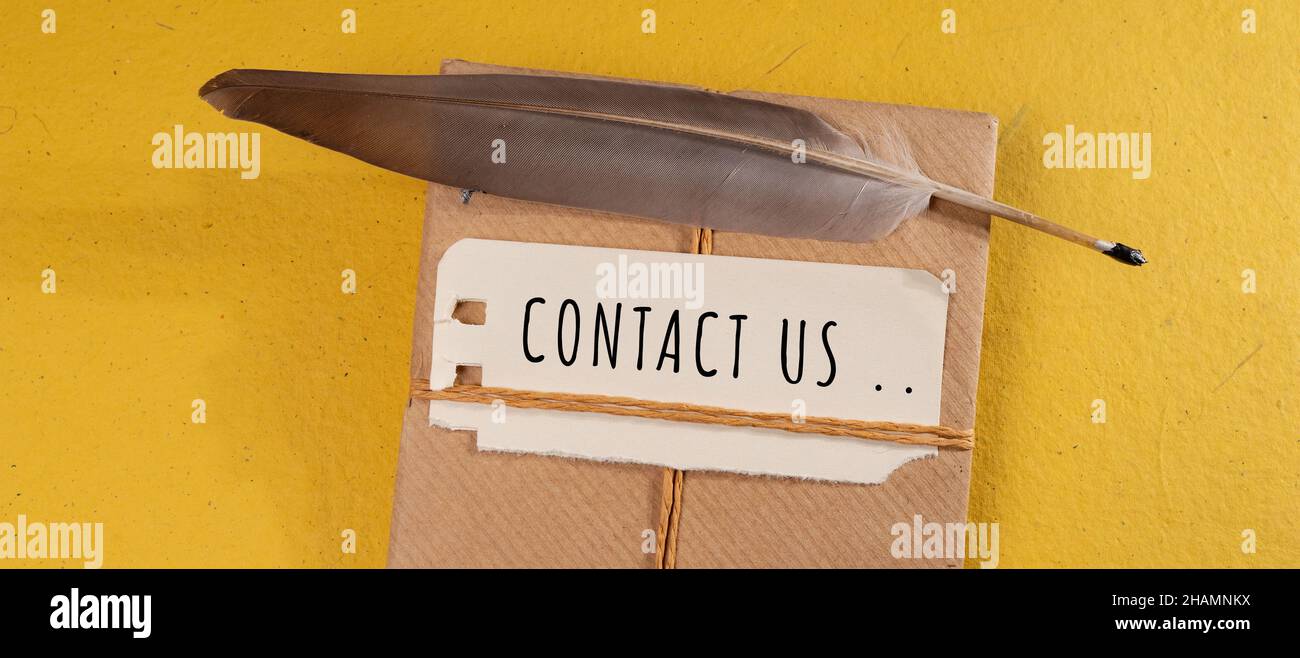 Words with Contact Us Business Concept Idea Stock Photo - Alamy