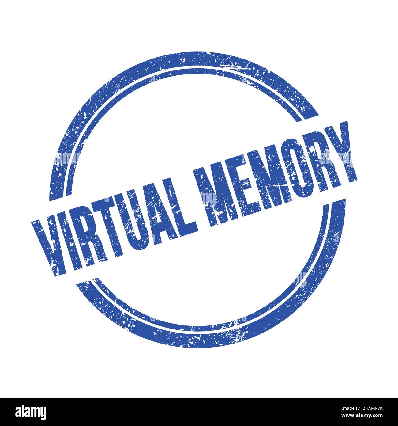Virtual memory stamp Cut Out Stock Images & Pictures - Alamy
