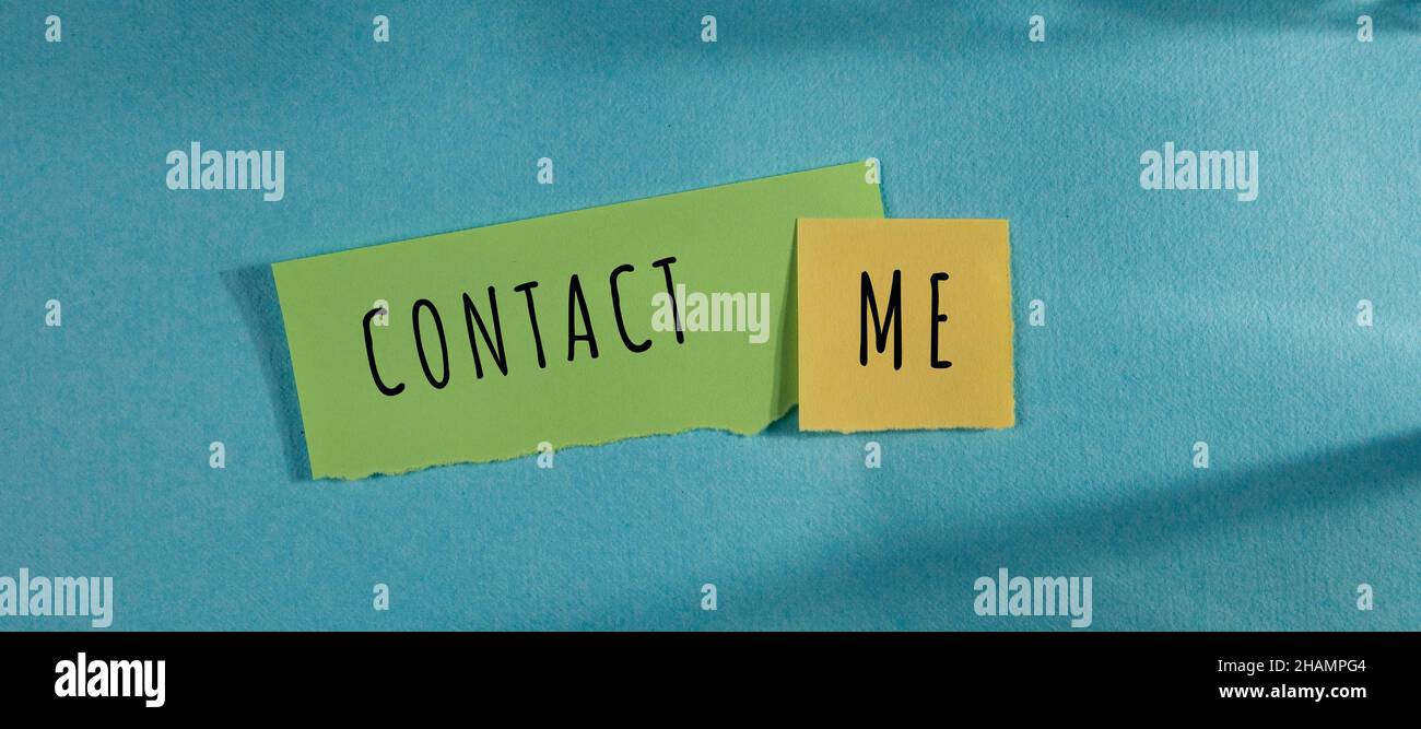 Words with Contact Us Business Concept Idea Stock Photo - Alamy