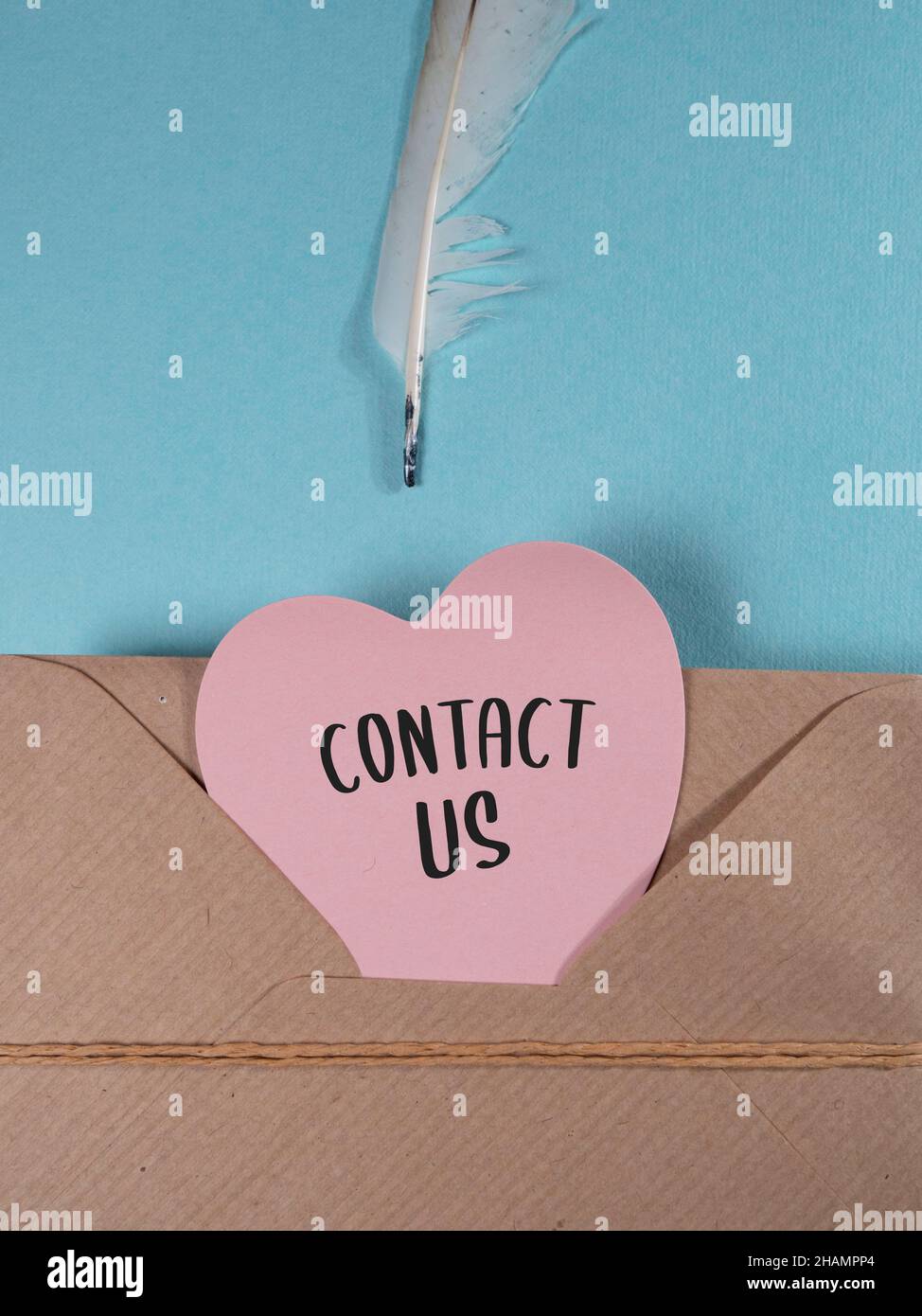 Words with Contact Us Business Concept Idea Stock Photo - Alamy