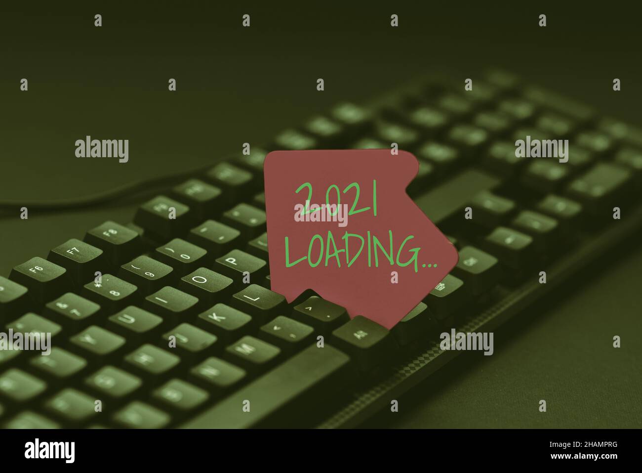 Text showing inspiration 2021 Loading.... Internet Concept a year composed of a series of events ...