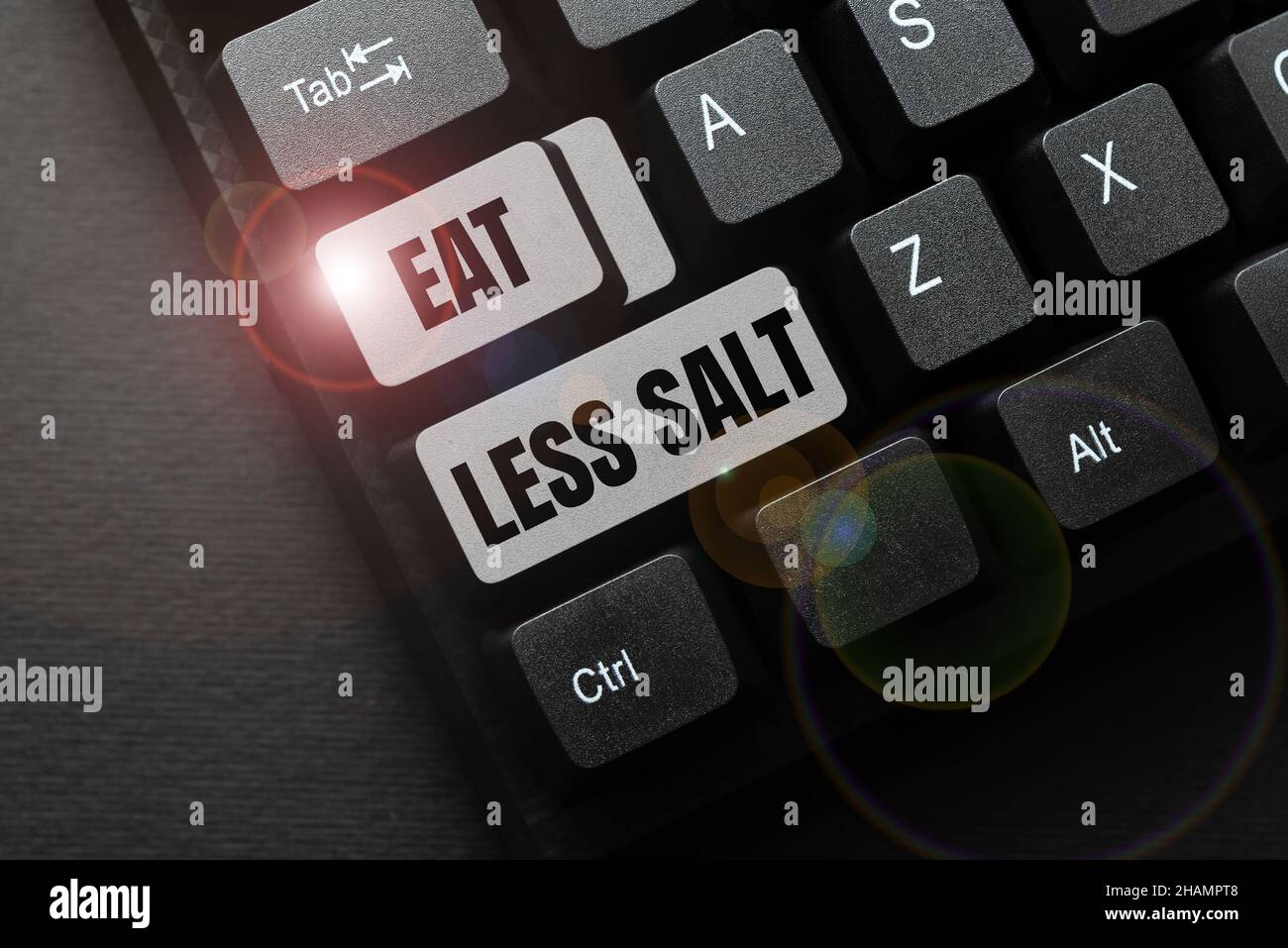 Inspiration showing sign Eat Less Salt. Business idea reducing the ...