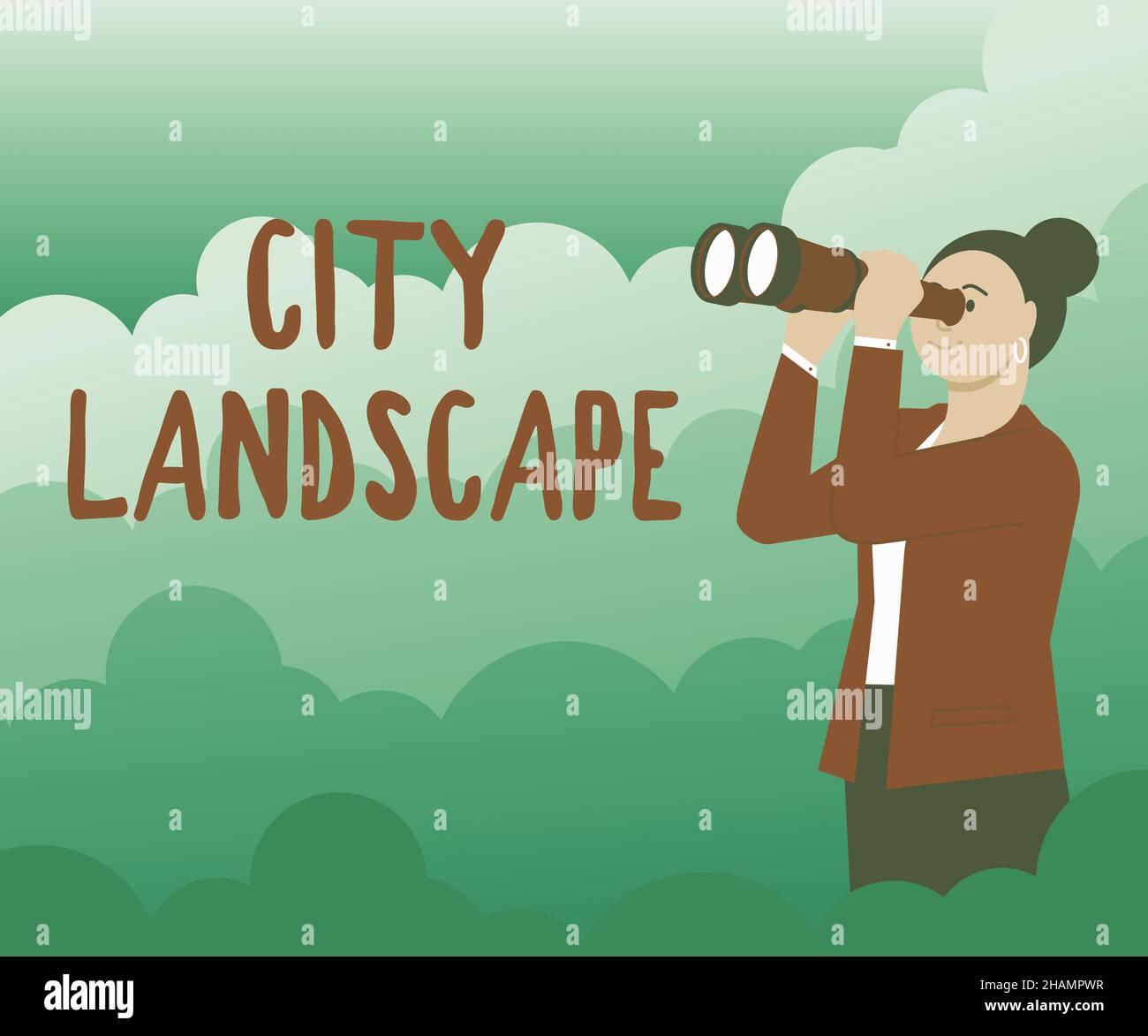 Text showing inspiration City Landscape. Conceptual photo photograph of ...