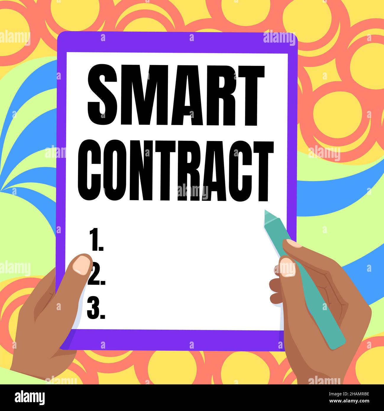 Inspiration showing sign Smart Contract. Internet Concept digital ...