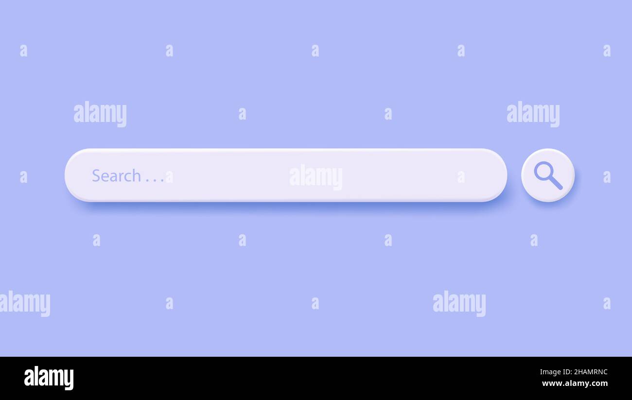 3D search bar Stock Vector Image & Art - Alamy