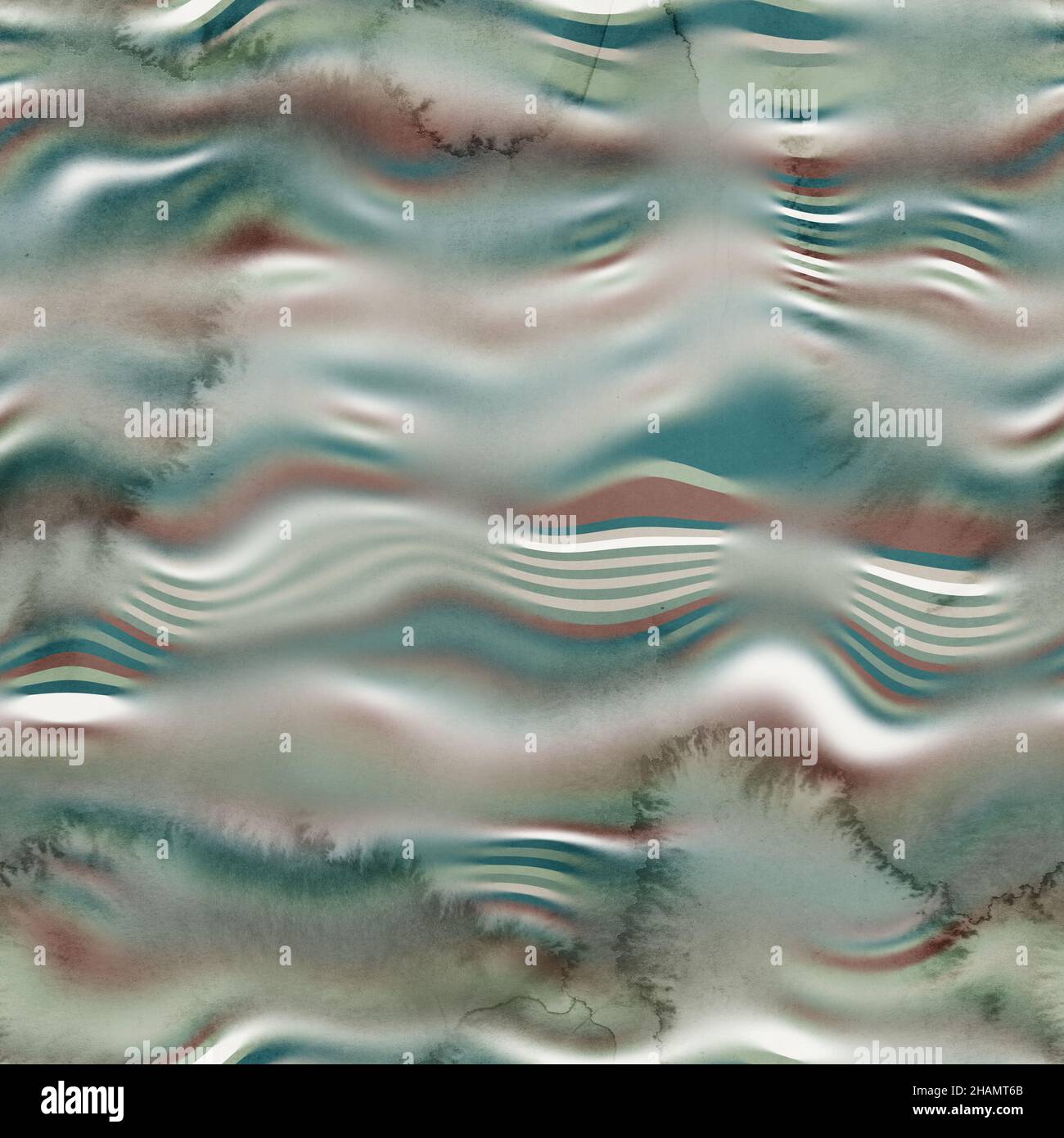 Seamless striped watercolor wet on wet bleed surface pattern design for ...