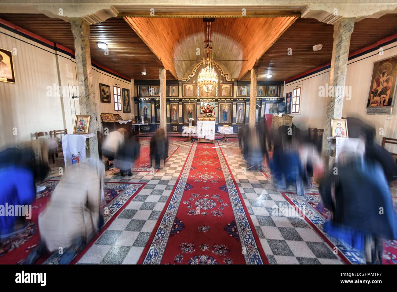 Religious priest during church service. Authentic religion spiritual ...