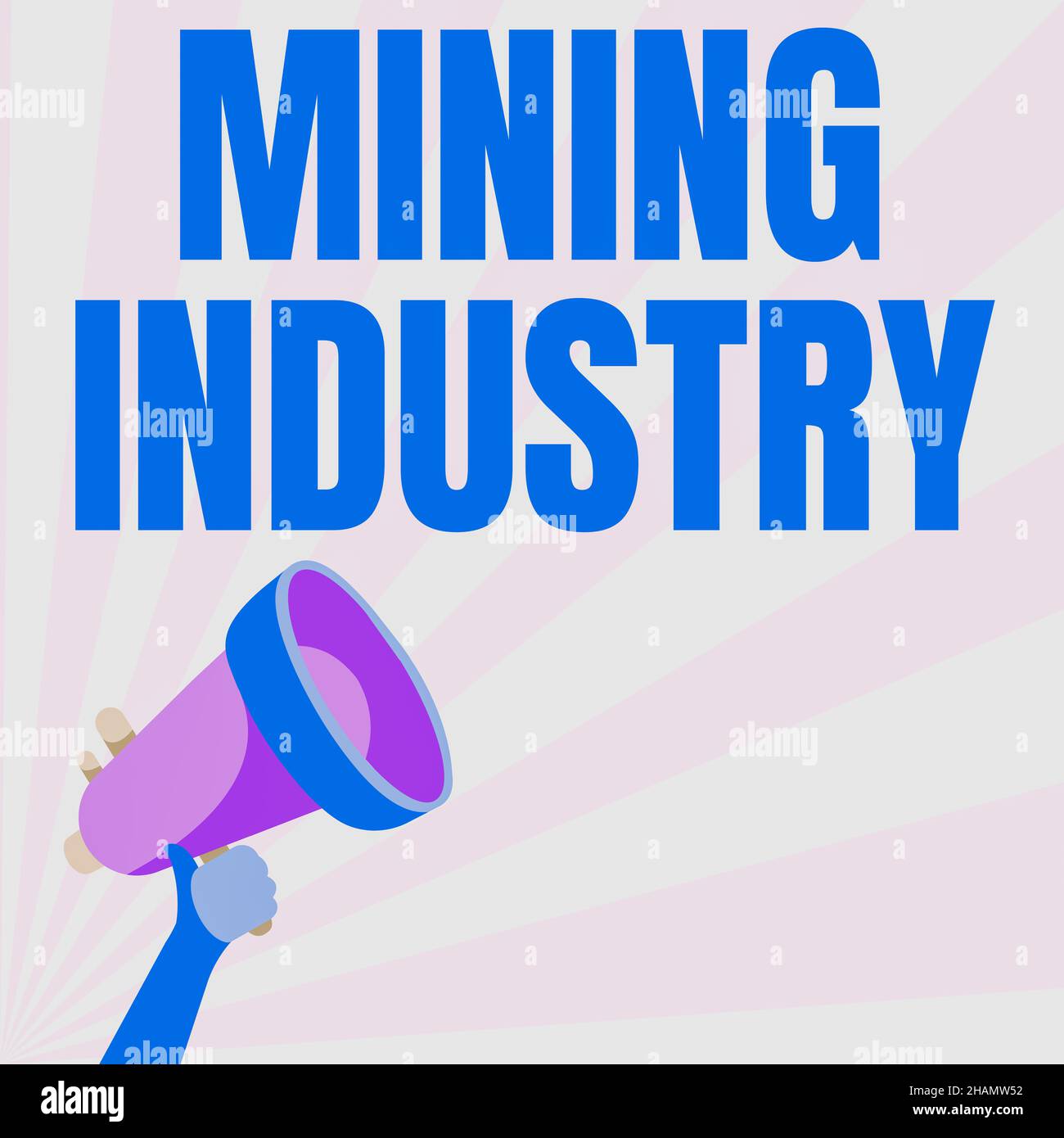 Text showing inspiration Mining Industry. Business concept extraction ...
