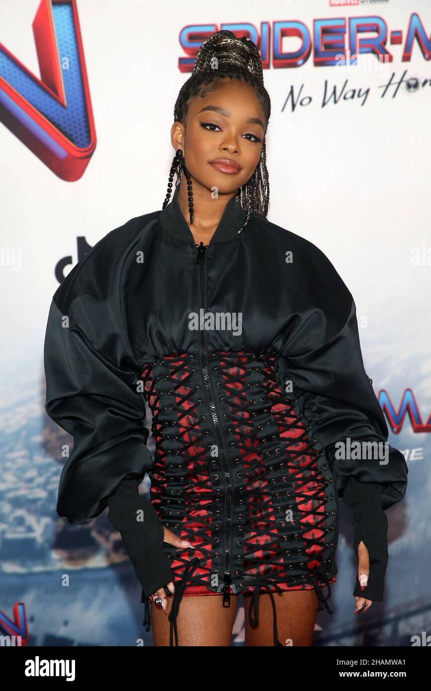 Los Angeles, Ca. 13th Dec, 2021. Marsai Martin, at tSony Pictures ...