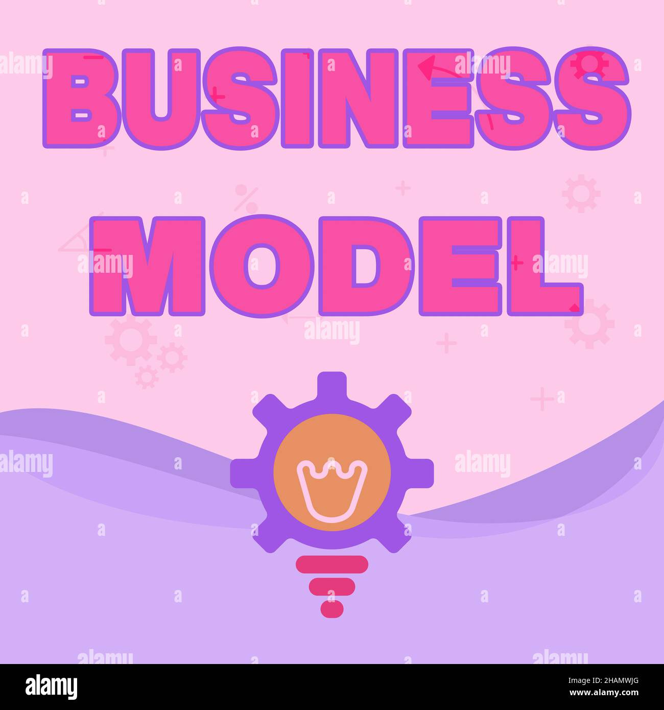 Text sign showing Business Model. Word for model showing how a company ...